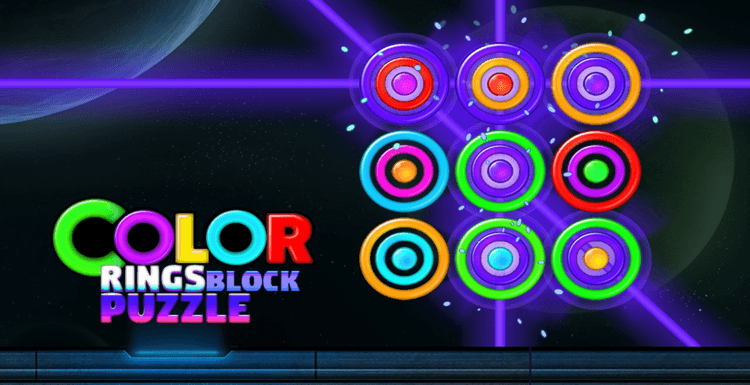Color Rings : Aligne les anneaux colorés