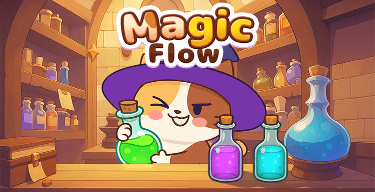 Magic Flow – Trie les liquides par couleur en te relaxant